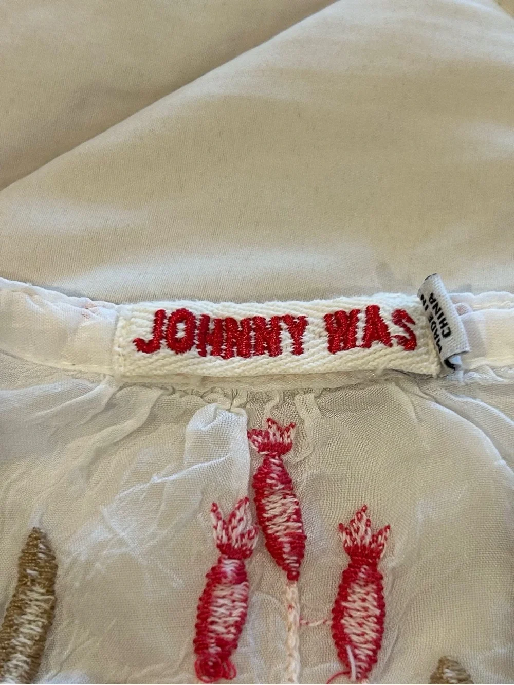 Johnny Was | Tops | Johnny Was White Tunic With Multicolor Floral ...